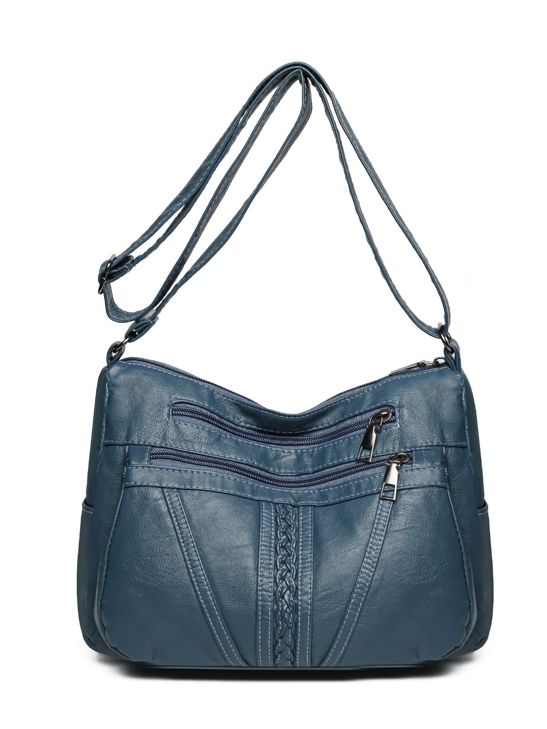 Emery Woven Trim Vegan Leather Crossbody Bag | Boho Chic Bag – Rezortly