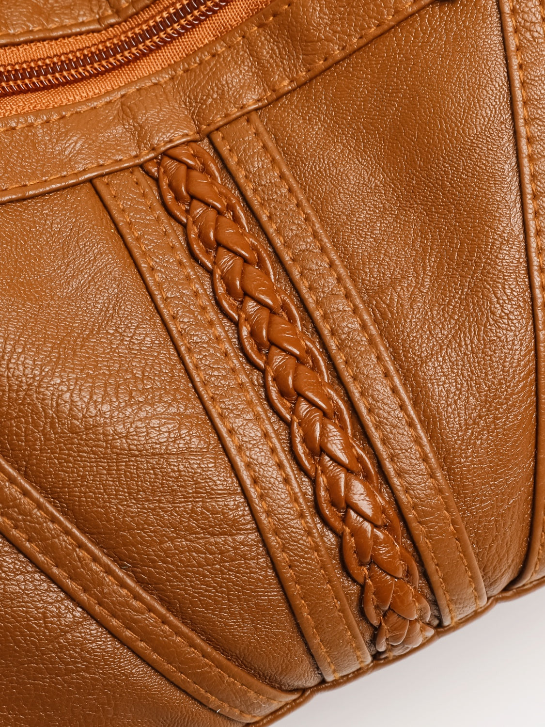 Emery Woven Trim Vegan Leather Crossbody Bag | Boho Chic Bag – Rezortly