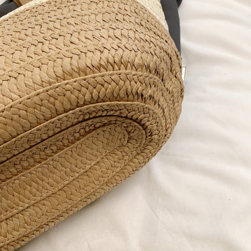 Sienna Two Tone Straw Tote Beach Bag – Rezortly